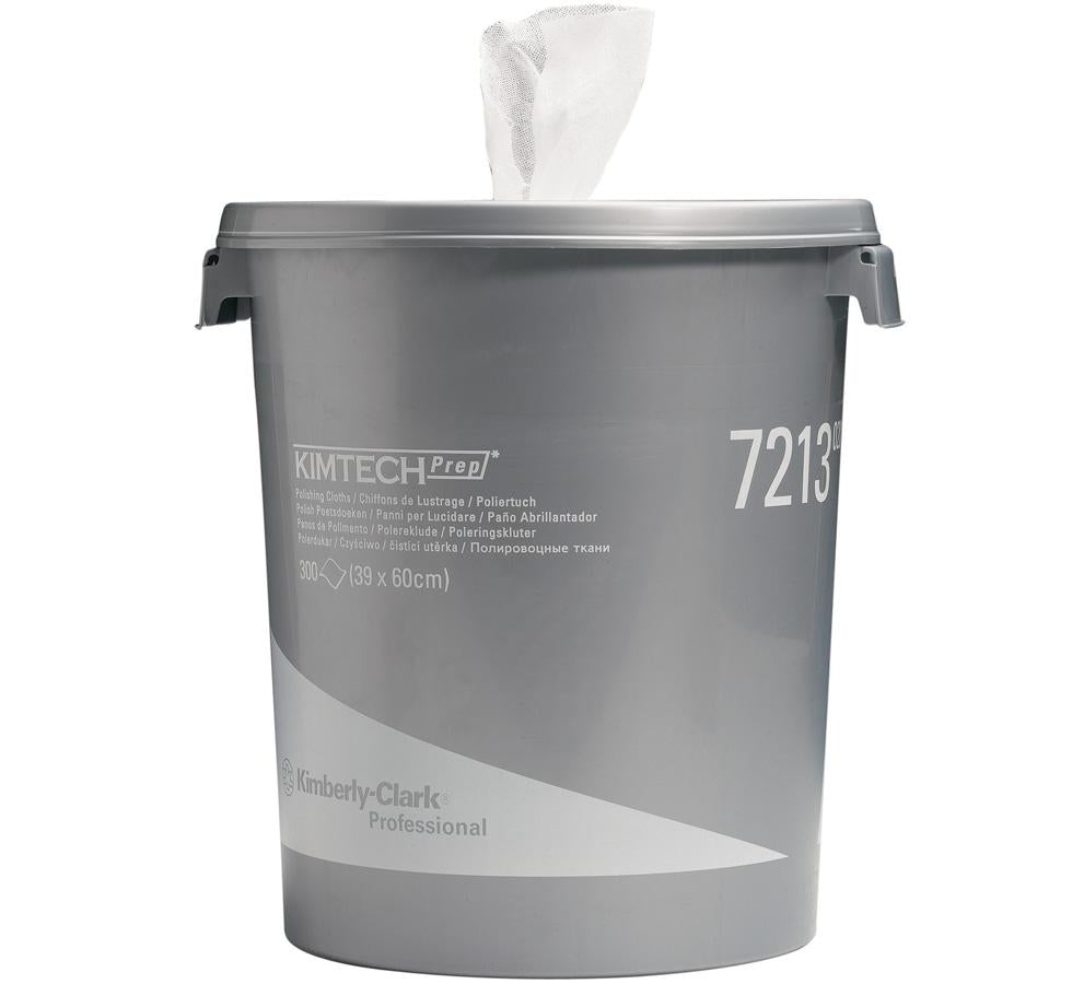 7213 KIMTECH* Polishing Cloths, Bucket - White | Order Now